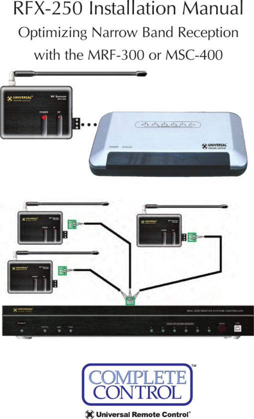 Universal Remote Control RFX-250i receptor de RF para extender señal ...